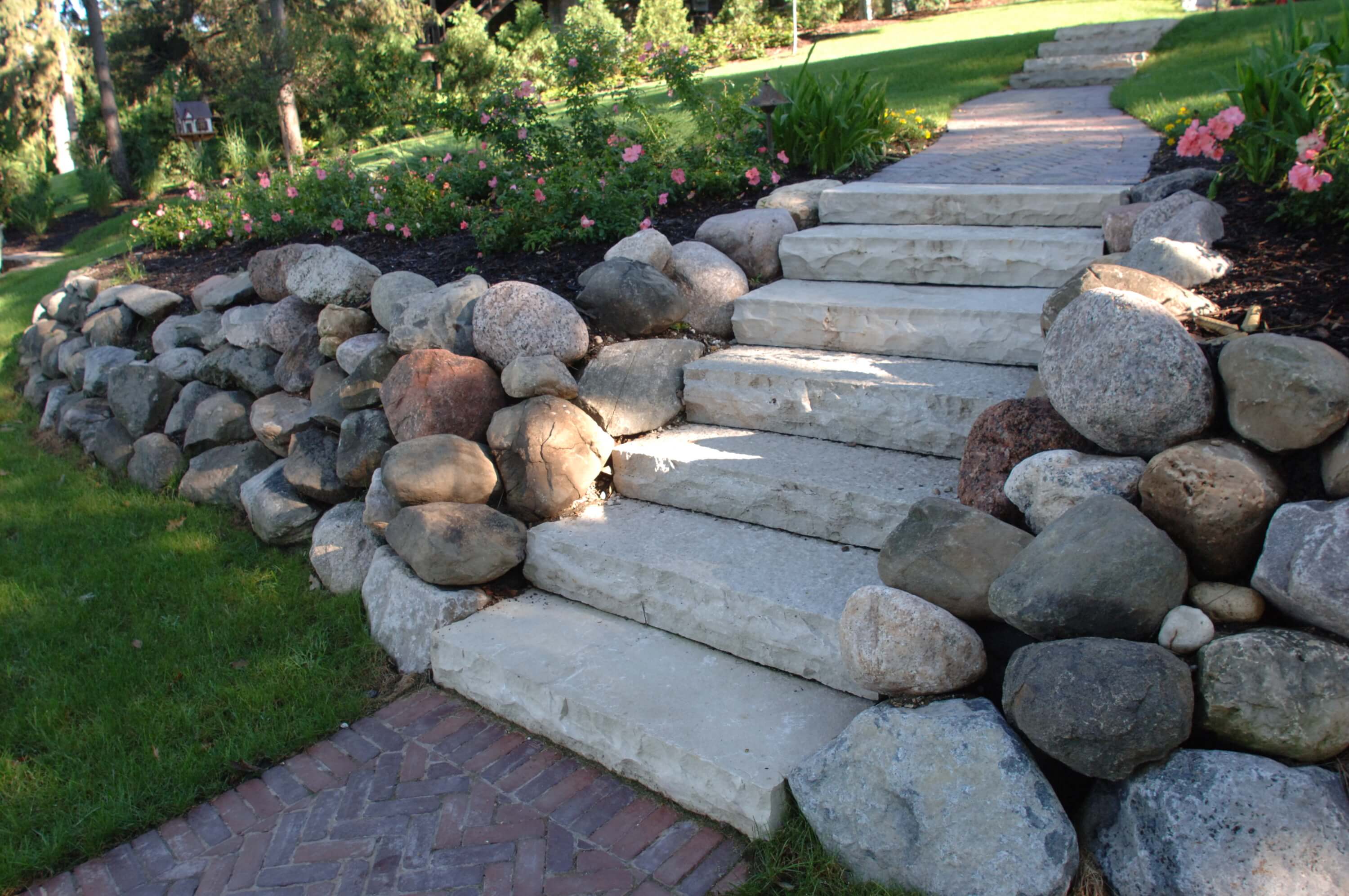 Eden Custom Natural Stone Steps | Brickworks Supply