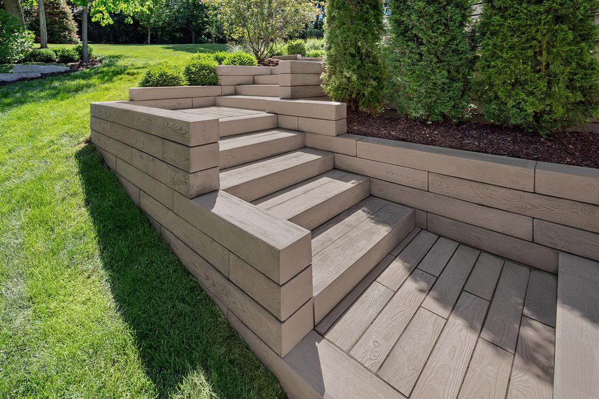 Modern Concrete Retaining Wall